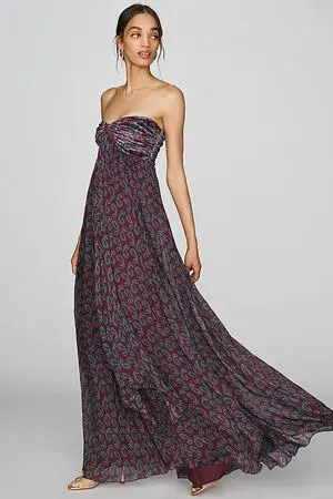 Rococo Sand Ruched Draped Maxi Dress