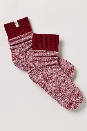 UGG Rib Knit Slouchy Socks - Berry