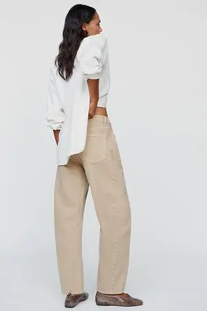 Rolla's Arc High Rise Barrel Leg Jeans - Dune