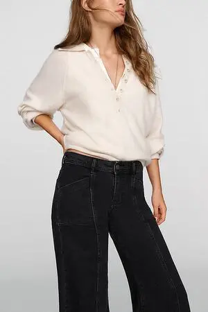 PILCRO Nico Mid Rise Flare Jeans