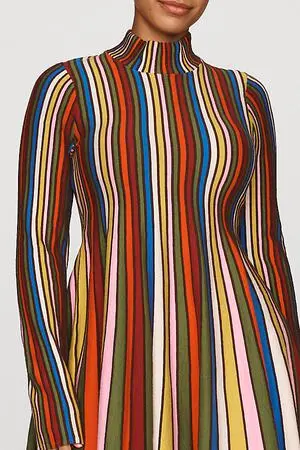 Maeve Mock Neck Knit Mi Dress