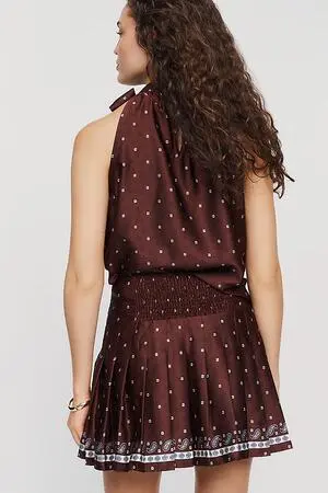 Maeve Pleated Sat Mi Skirt