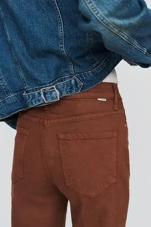 MOTHER The Kick It High Rise Straight Leg Jeans