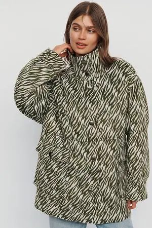 Anthropologie Overd Jacket - Zebra
