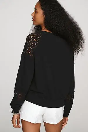 Wilt 100% Cotton Lace Long-sleeve Top