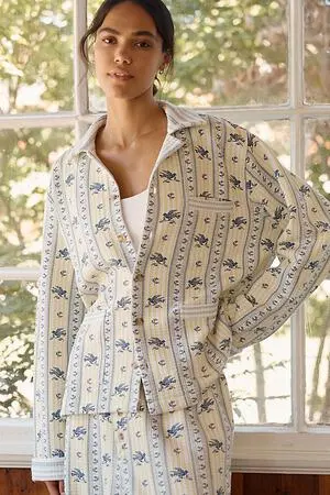LYREBIRD Quilted Knit Buttondown Shirt