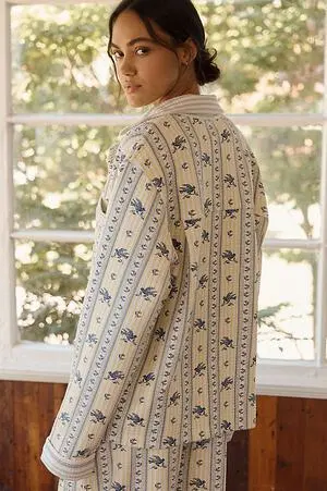 LYREBIRD Quilted Knit Buttondown Shirt