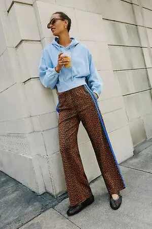 Beach Riot Camryn Pants - Caramel Leopard