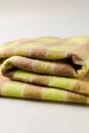 Maeve Pop Plaid Scarf - Lime