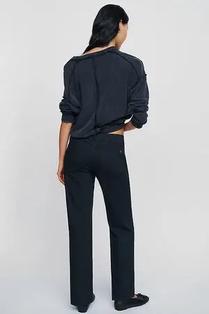 PILCRO Isla Clean-waist Mid-rise Stovepipe Jeans