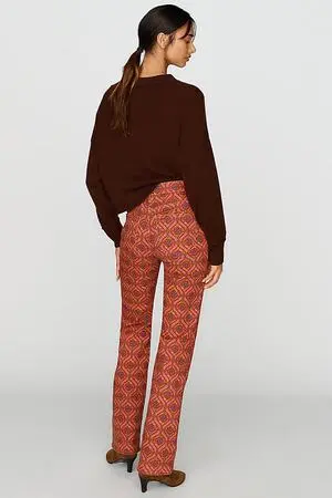 Anthropologie Mother The Kick It High Rise Straight Leg Jeans