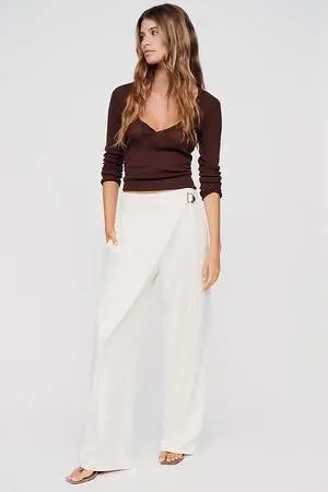 WHITEROOM + CACTUS Front Buckle Trousers Pants