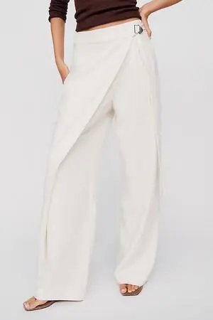 WHITEROOM + CACTUS Front Buckle Trousers Pants