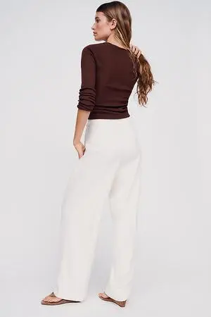 WHITEROOM + CACTUS Front Buckle Trousers Pants