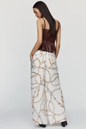 Anthropologie Pleated High Rise Wide Leg Pants
