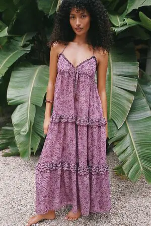 CELANDINE Halter Tent Maxi Dress