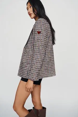 Anthropologie Heritage Patchwork Blazer Jacket