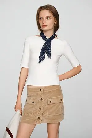 PILCRO Corduroy Utility Skort
