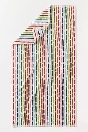 Anthropologie Rea 100% Cotton Rabow Striped Woven Towel Collection
