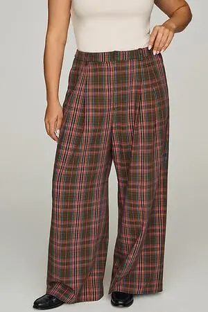 Maeve Avery Wide-leg Pleated Trousers Pants