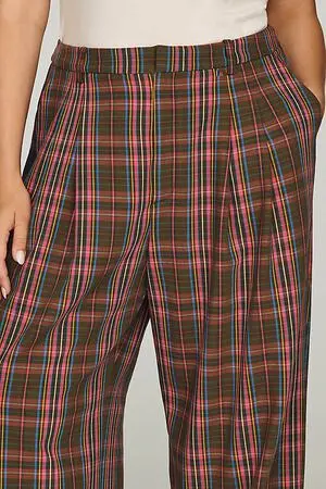 Maeve Avery Wide-leg Pleated Trousers Pants