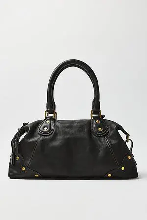 Anthropologie Ara Large Leather Satchel - Black