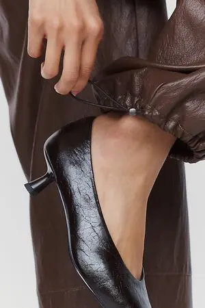 Avec Les Filles Faux Leather Balloon Pants