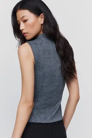 Anthropologie U-neck Zip-front Vest Top