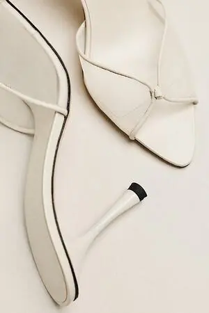 Studio Amelia Jacques 90 Stilleto Mules - Stone