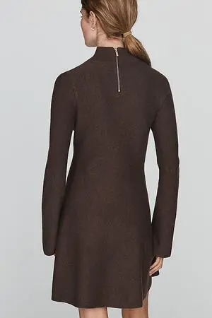 Anthropologie Wool Blend Mock Neck Sweater Mi Dress