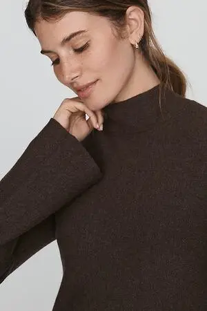 Anthropologie Wool Blend Mock Neck Sweater Mi Dress