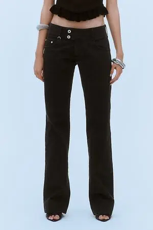 PILCRO Billy Low-rise Bootcut Pants - Phantom
