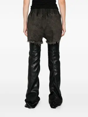 Rick Owens Denim Cotton Shorts