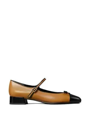 Tory Burch Cap-toe Mary Jane Bow Ballet Flats 25mm