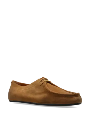 JIL SANDER Suede Lace-up Shoes With A ‘vintage’ Effect