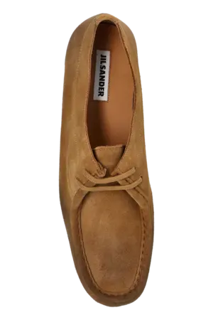 JIL SANDER Suede Lace-up Shoes With A ‘vintage’ Effect