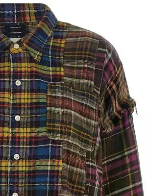 R13 Spliced Checkered Shirt