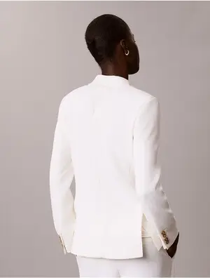 Calvin Klein Effortless Crepe Double Breasted Blazer