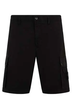 Stone Island Cargo Bermuda Shorts For - Black