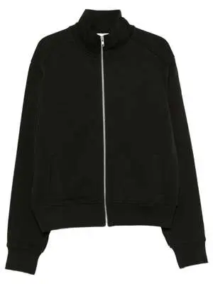 ENTIRE STUDIOS Zip-front Sweater With Terrycloth Lining & Ribbed Trim - Grigio