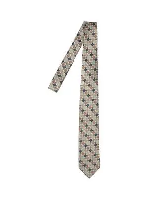 SUNFLOWER Sunflower Patterned Silk Tie Multicolor