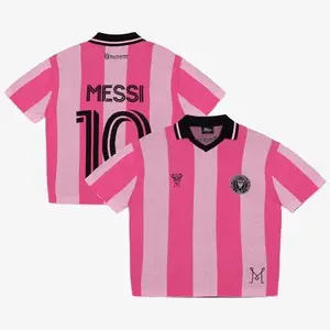 PEACE COLLECTIVE Lionel Messi Inter Miami Cf Knit Fashion Top - Pink