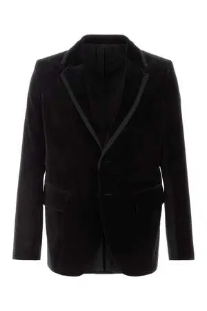 Fendi Cotton Velvet Blazer - Black
