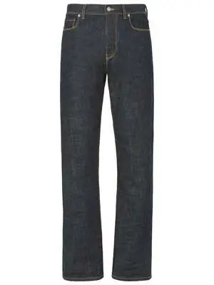 Fendi Slim-fit 5-pocket Jeans With Yellow Topstitching