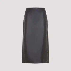 Co Lambskin Leather Midi Pencil Skirt