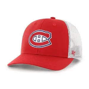 '47 White Montreal Canadiens Logo Trucker Adjustable Hat - Red