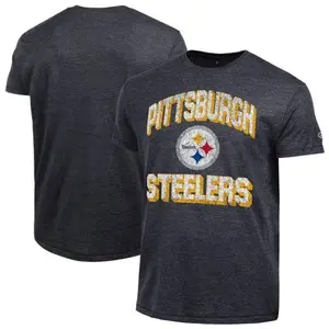 Champion Pittsburgh Steelers Ultimate Tri-blend T-shirt - Heather Black
