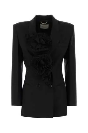 Blumarine Twill Blazer - Black