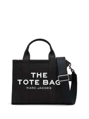 Marc Jacobs Mini Canvas Tote Handbag With Front Logo Print