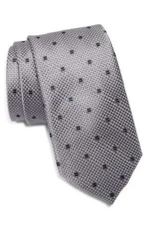 Nordstrom Sandoway Neat Silk Tie Gray